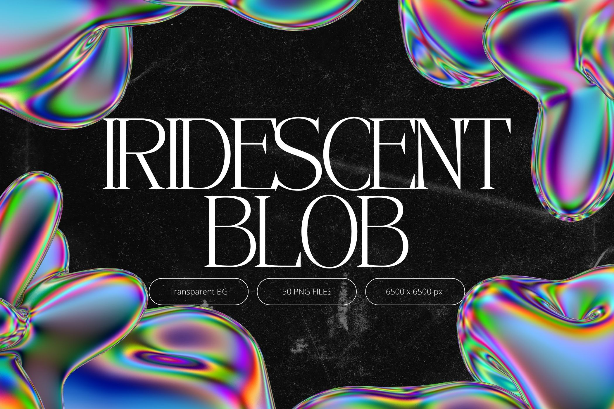 Iridescent Blob Shapes