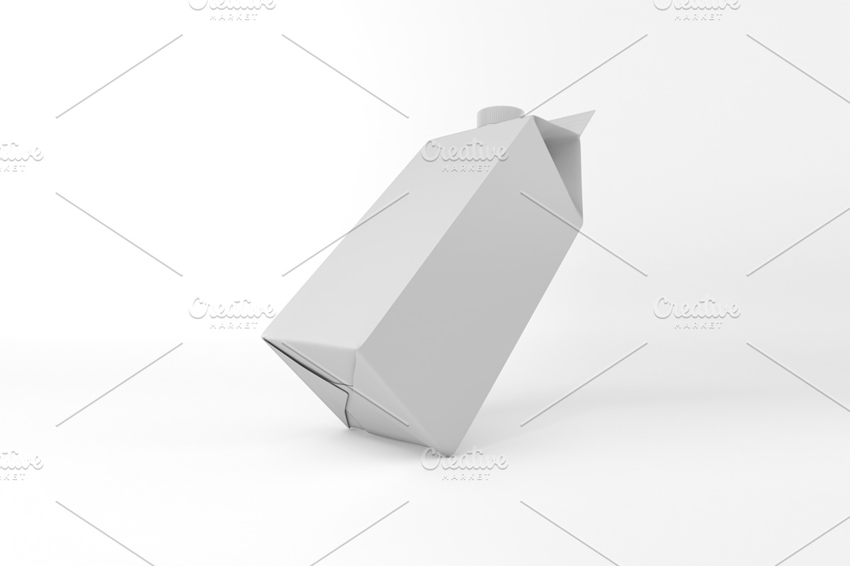 Milk Box Mockup, a Packaging Mockup by Qaleb Studio