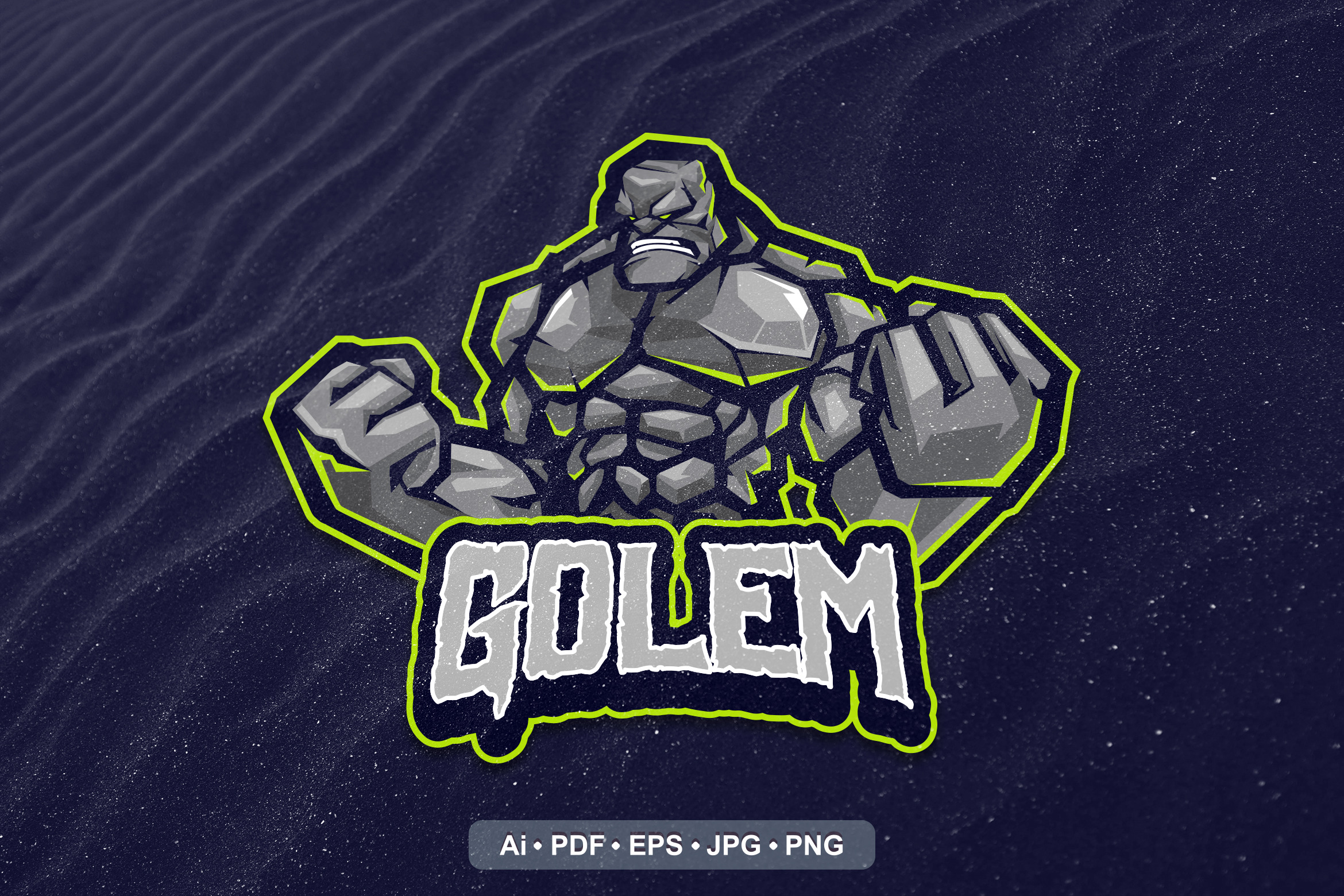 Golem eSport Mascot Logo Template, a Branding & Logo Template by GRVS ...