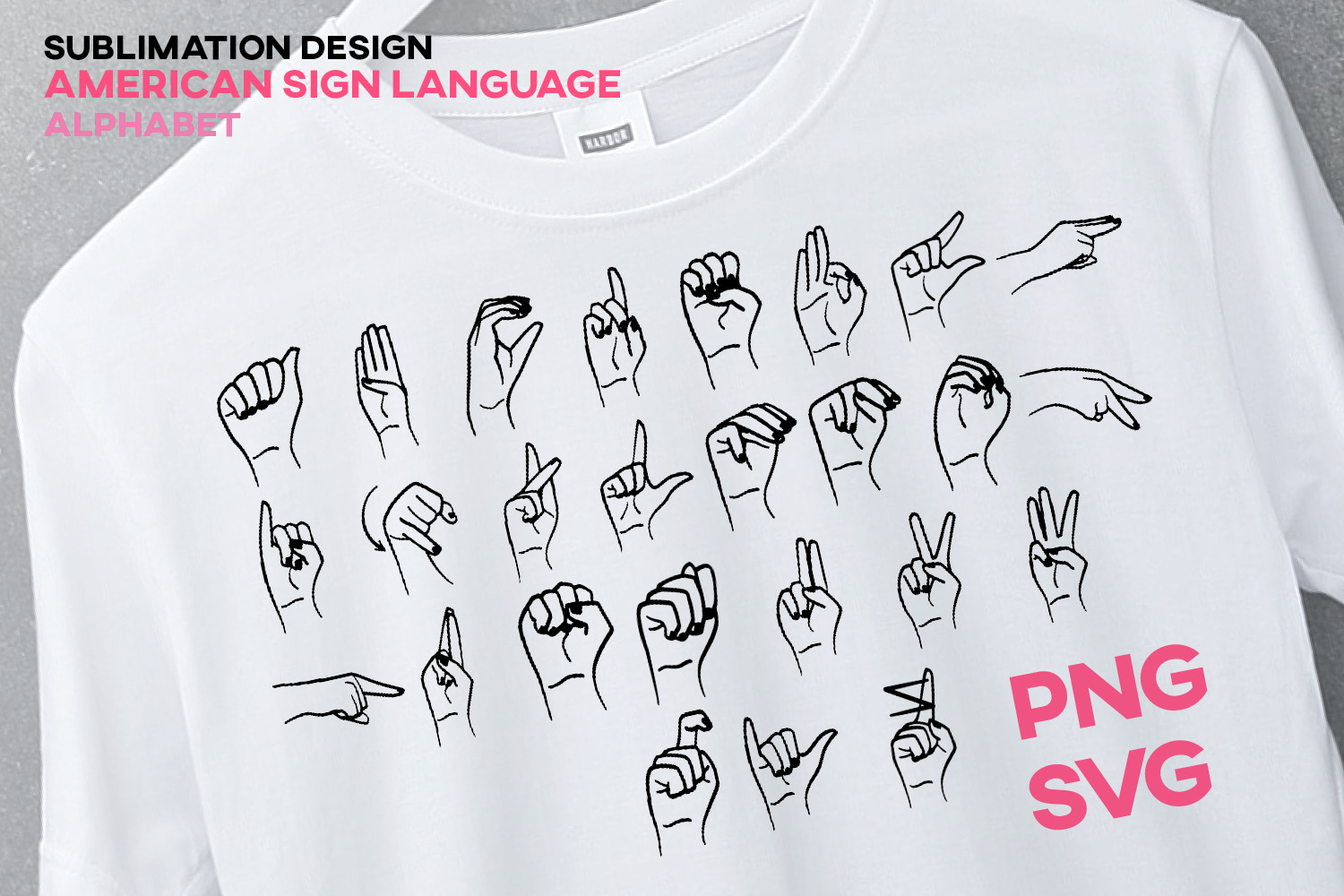 ASL American Sign Language Alphabet | Icons ~ Creative Market