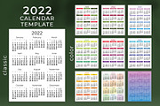 2022 Editable Calendar Template, a Poster Template by Vista