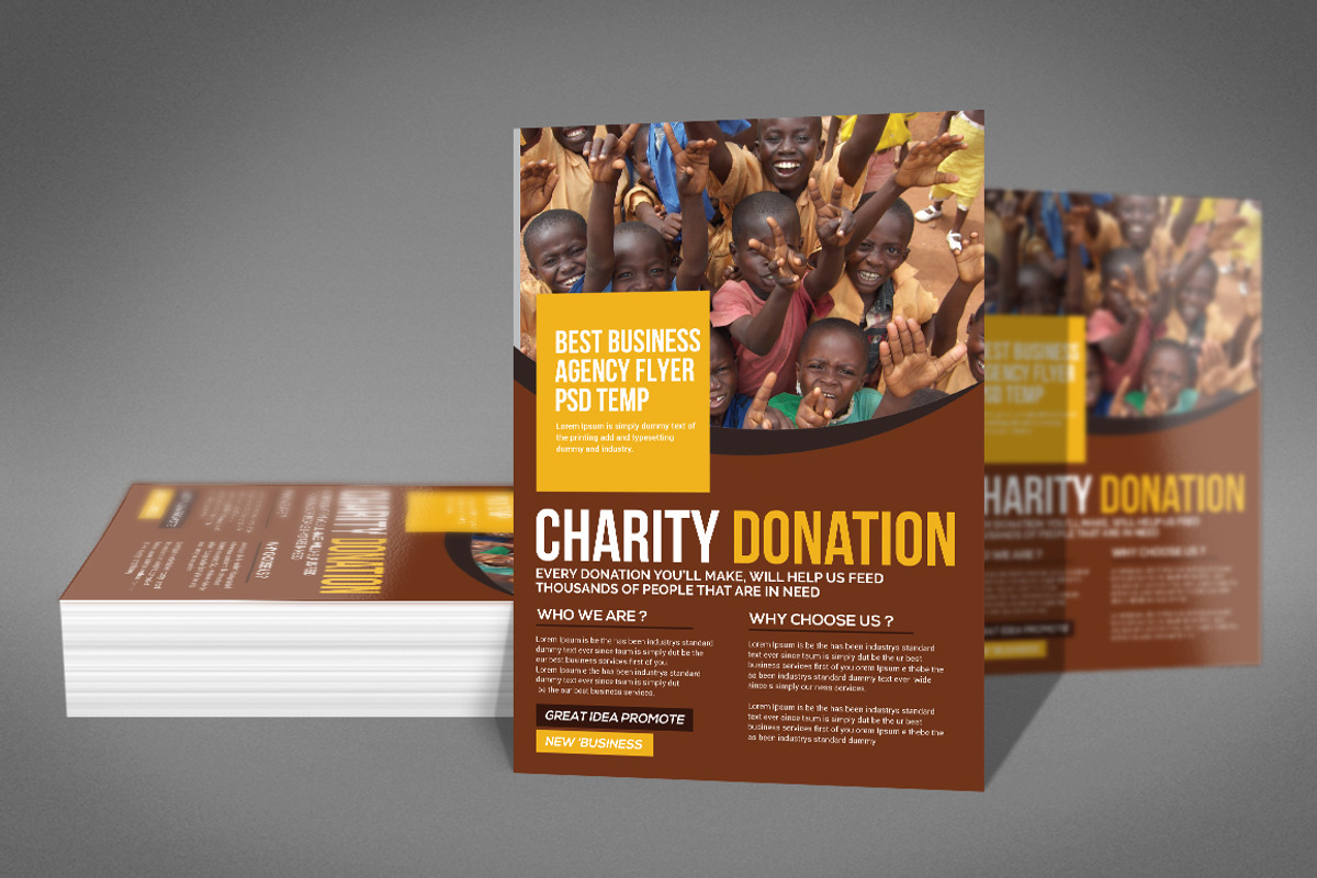 Humanitarian Aid Organization Flyer, a Flyer Template by graphicforest