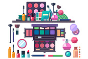 Beauty store. Cosmetics set, an Illustration by TastyVector