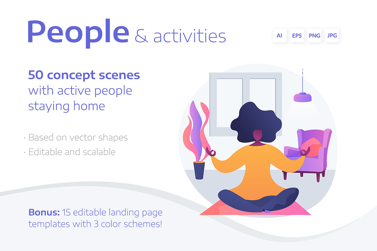 People. Vector concepts and landings, a Templates & Theme by Visual ...