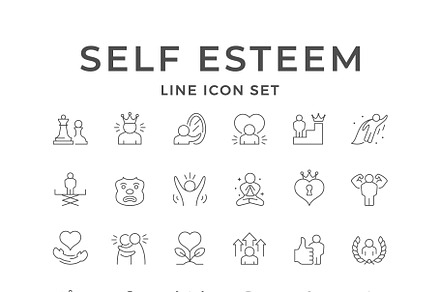 Line emoji | Outline Icons ~ Creative Market