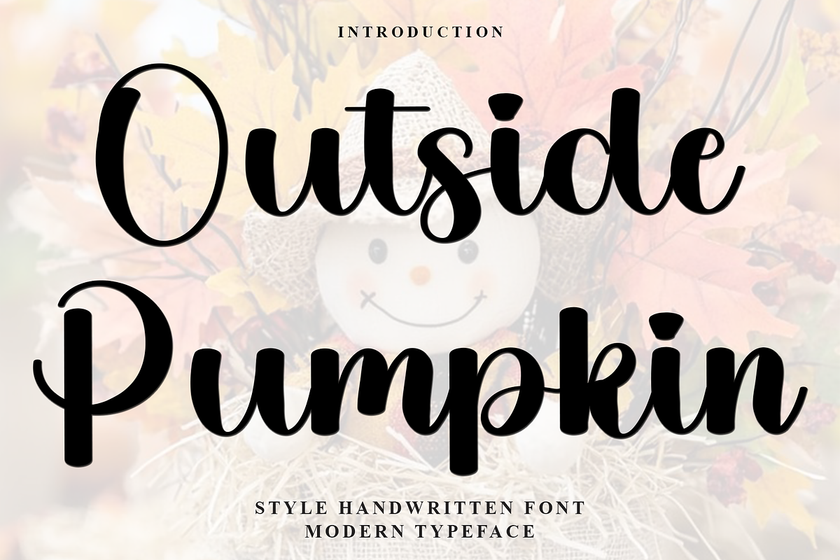 Outside Pumpkin, a Handwritten Font by FreshTypeINK