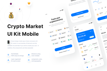 Fimo - Banking Ui Kit Mobile, an UI Kit Template by Korsa Agency