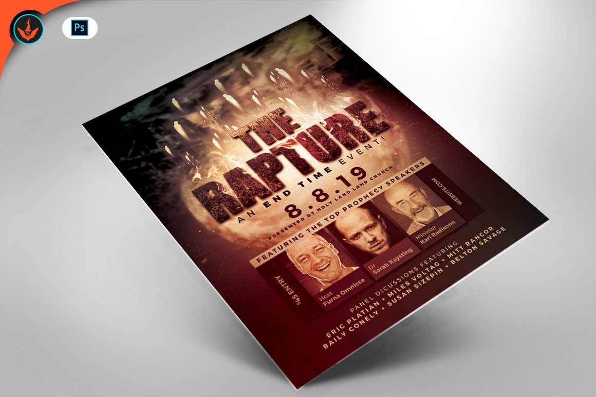 The Rapture Flyer Template, a Flyer Template by SeraphimChris