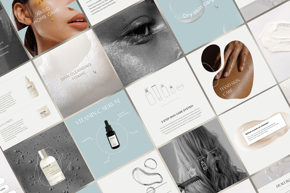 CANVA & PS/Skin Care Social Media, a Social Media Template by Simple có
