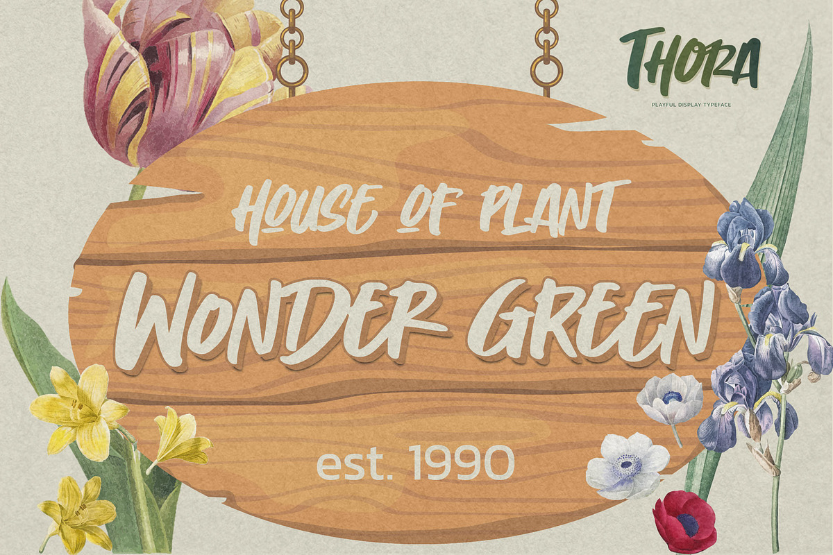 Thora – Playful Display Typeface