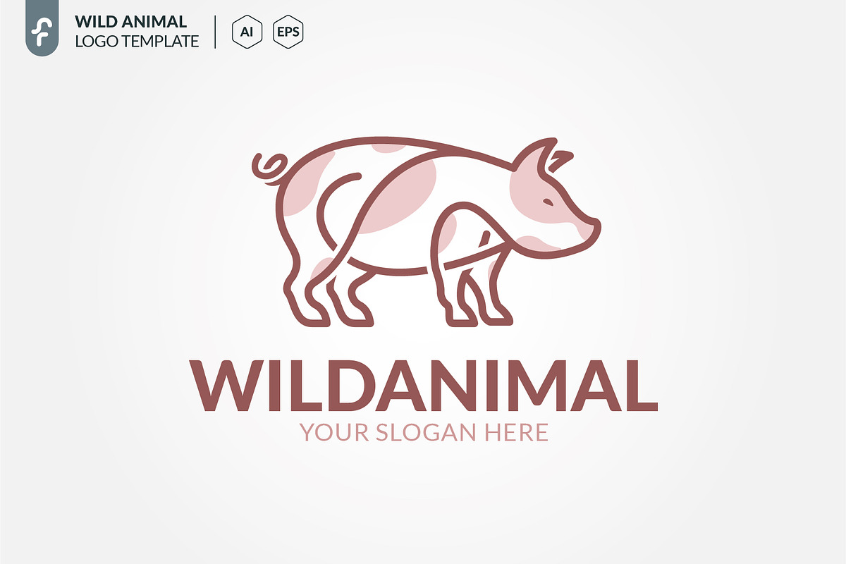 Pig Logo, a Branding & Logo Template by ft.studio