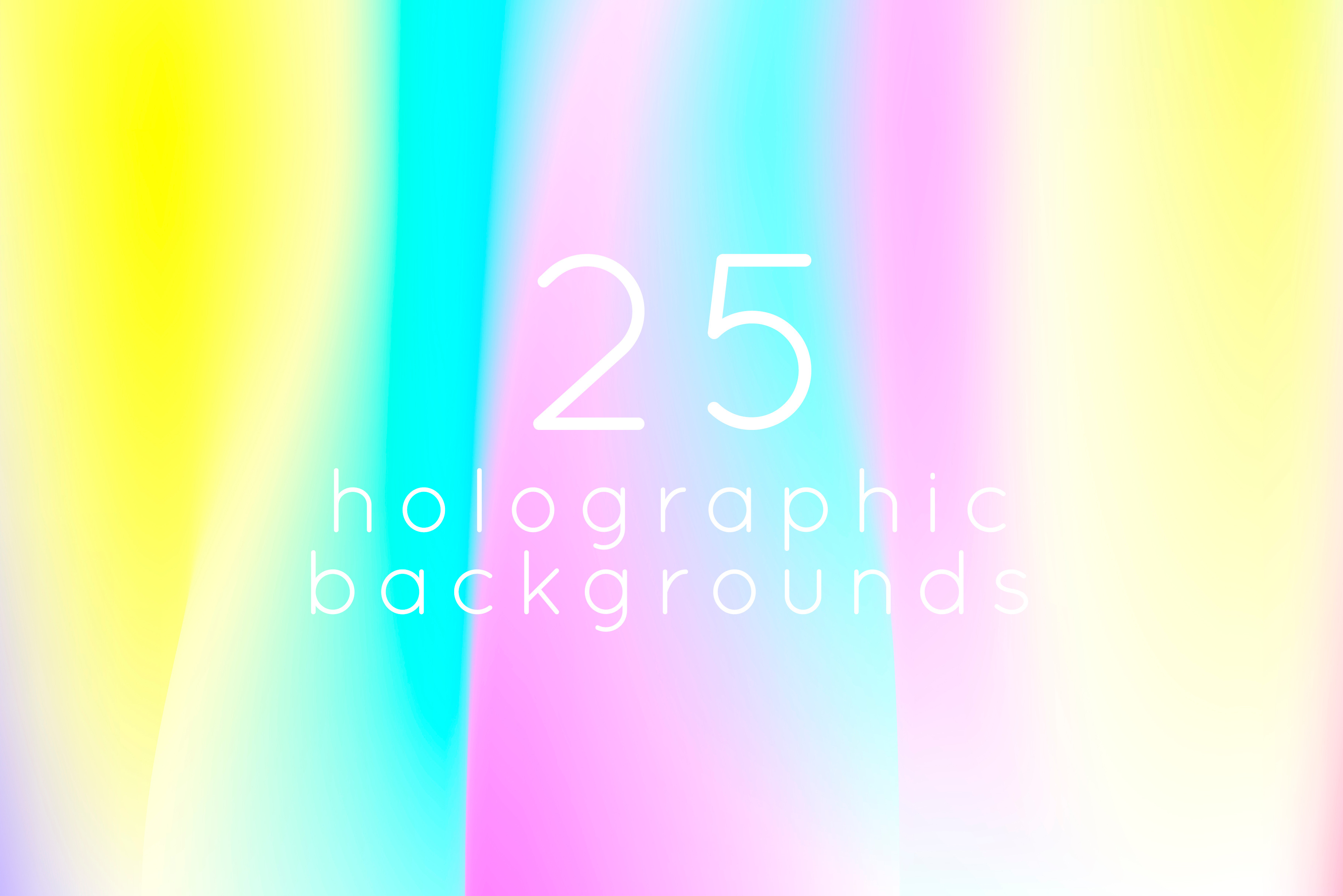 25 square holographic backgrounds, a Texture Illustration by Yummy art
