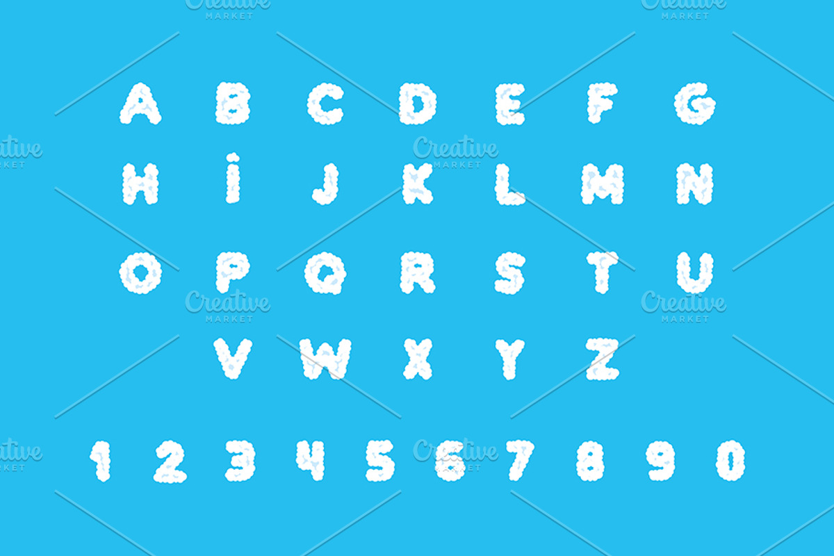 Cloud alphabet, an Icon by Volyk