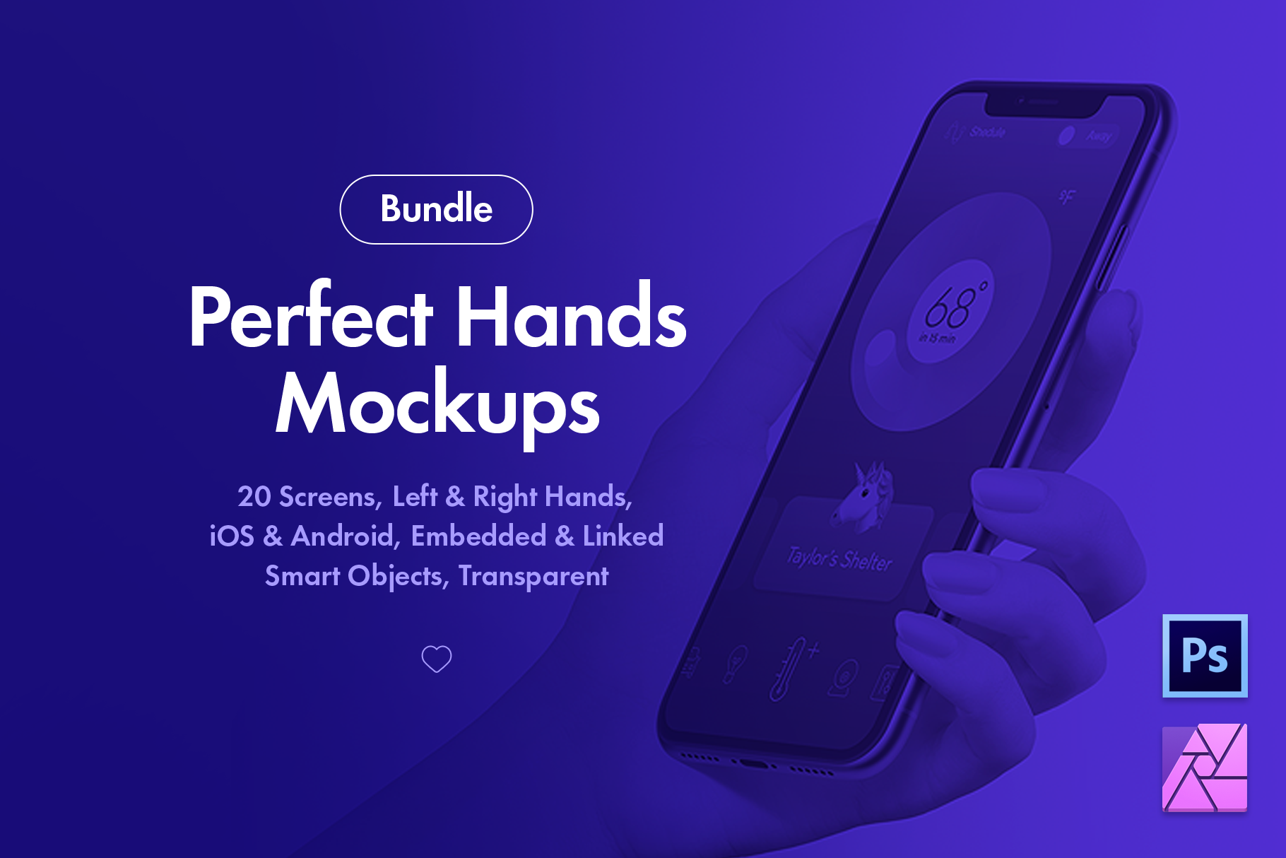 Perfect Hands Mockups, an iPhone Mockup by Likeapples