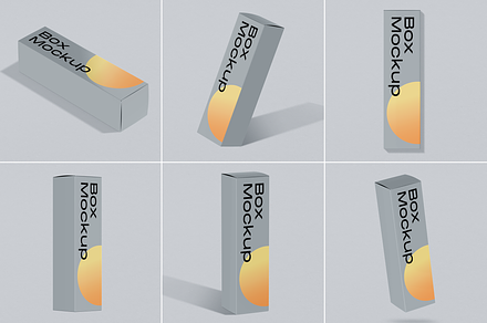 Thin Square Box Mockup, a Packaging Mockup by Mockupdaddy