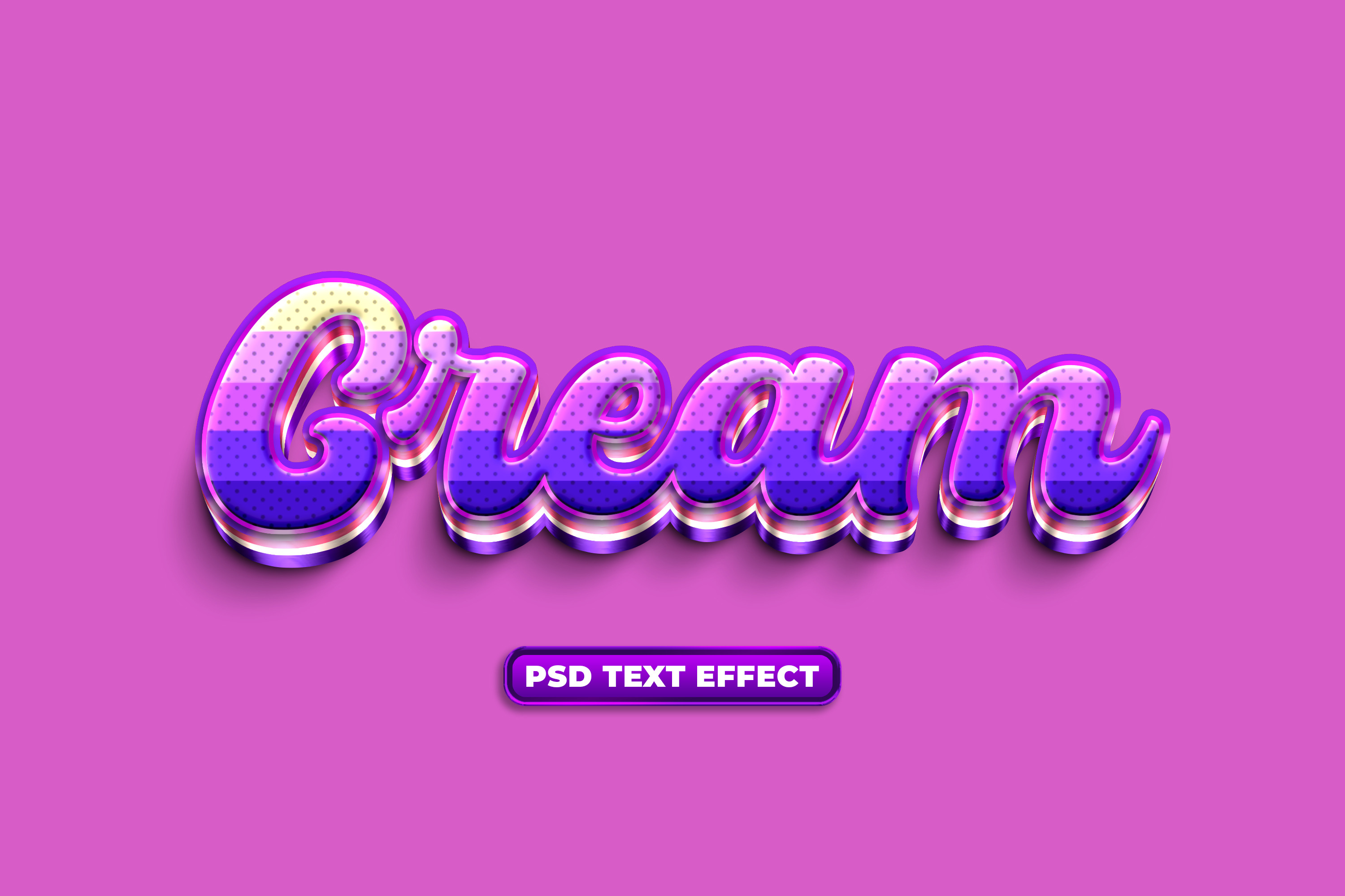 cream editable text effect, a Layer Style Add-On by yokbisayok