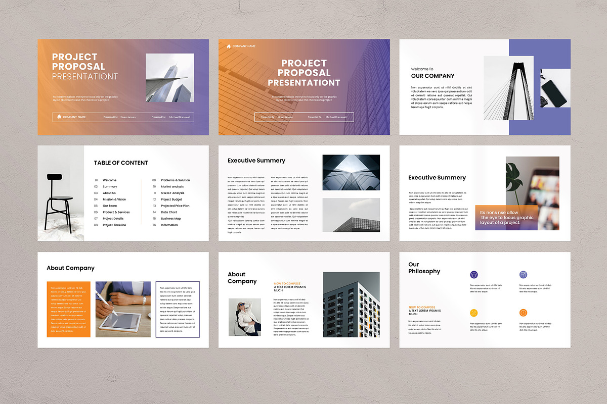 Project Proposal PowerPoint Template, a Presentation Template by ...