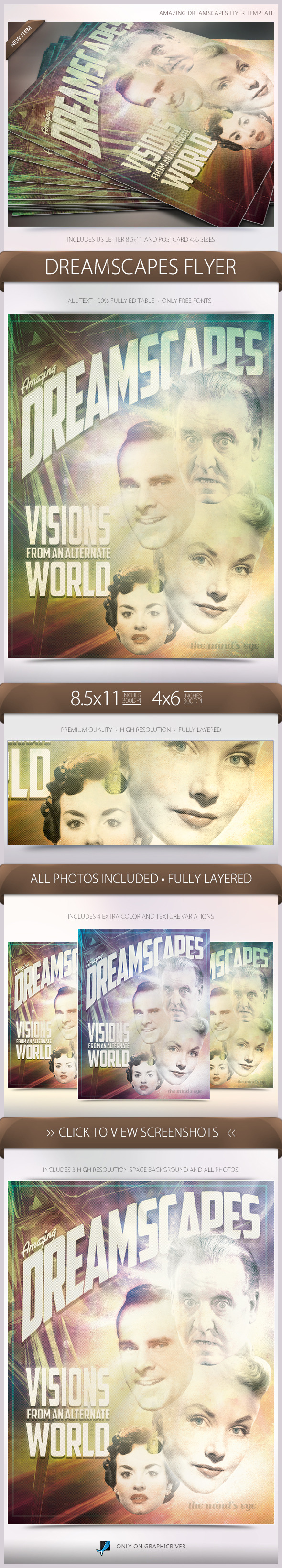 Amazing Dreamscapes Flyer, a Flyer Template by Crusader12