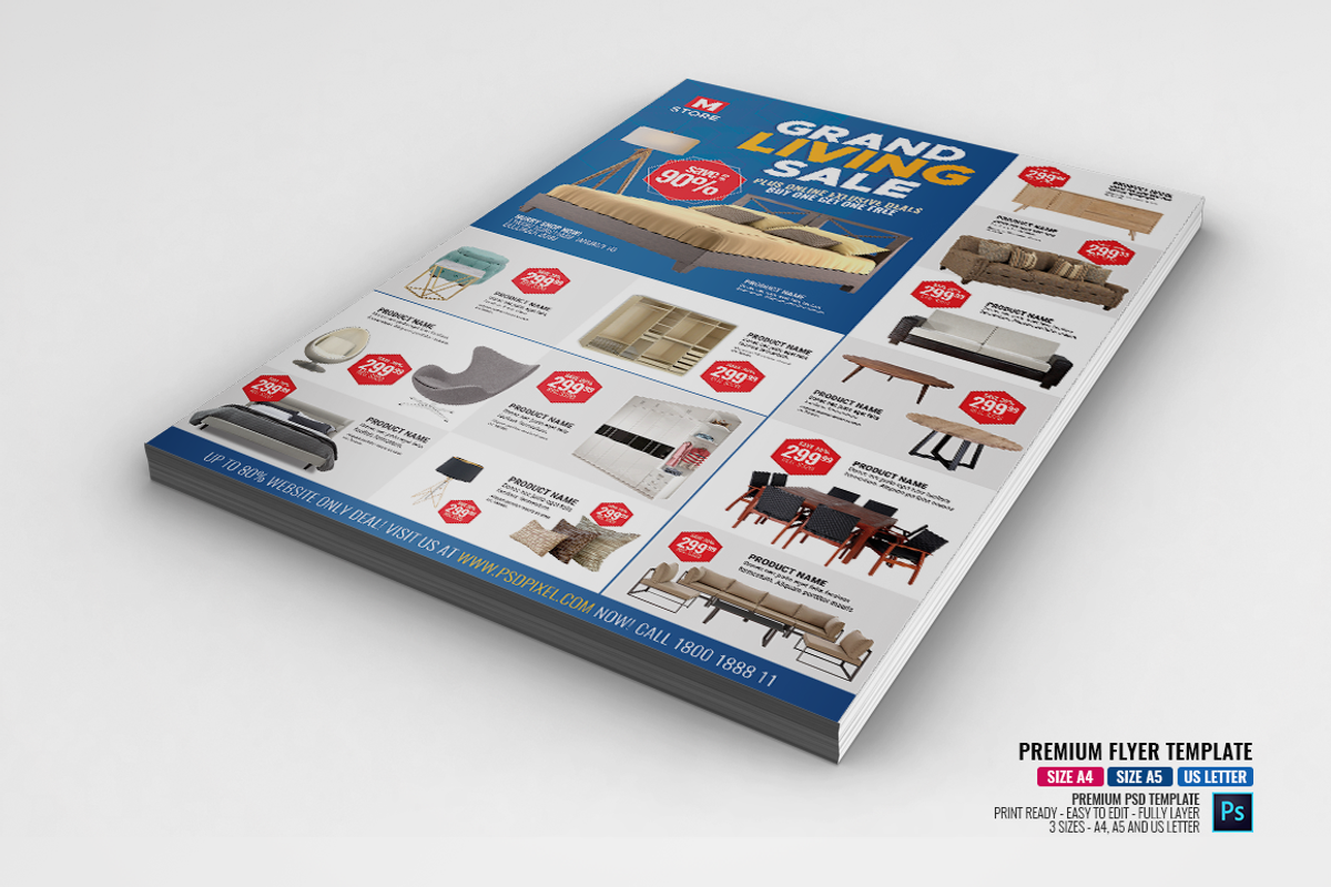 Home and Multipurpose Sales Flyer, a Flyer Template by PSDPixel