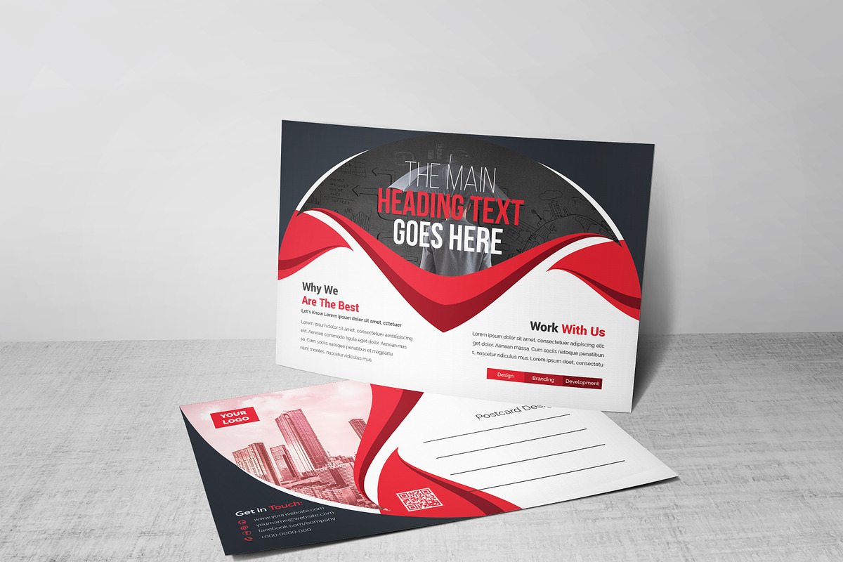 Postcard, a Stationery Template by Curve Design