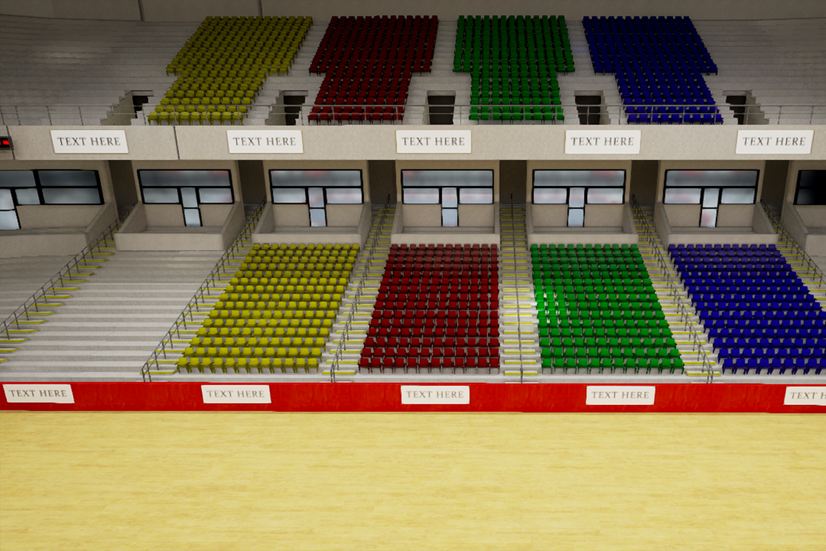 Modular Stadium Kit For Game Engines, an Architecture 3D Model by ...