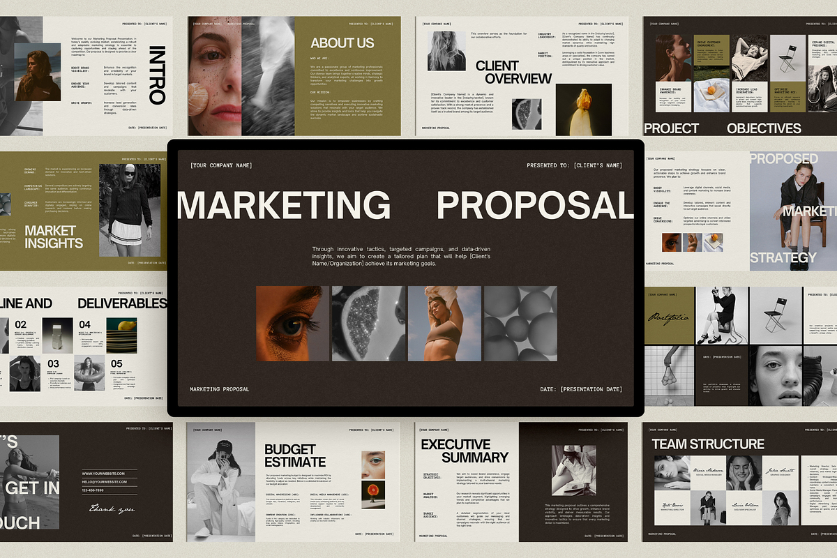 Marketing Proposal Canva Template | Amare Creative