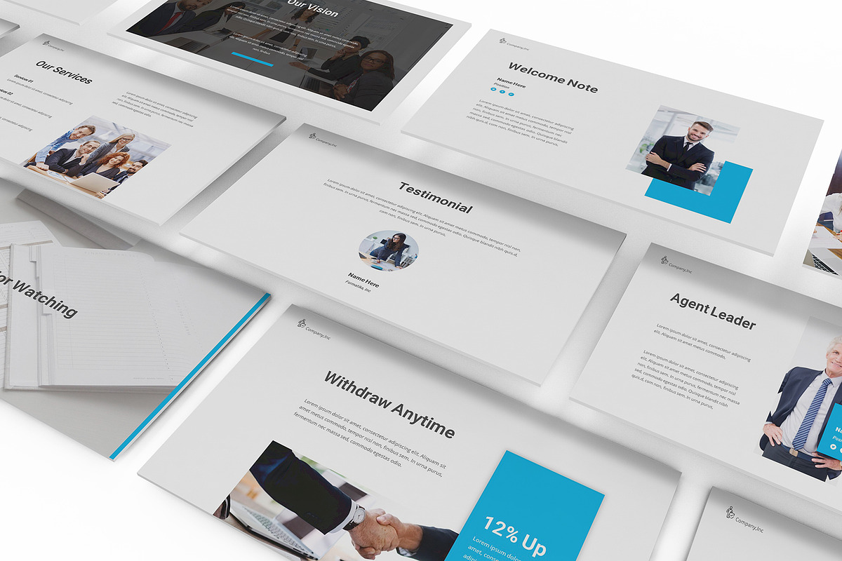 Insurance Powerpoint Template, a Presentation Template by Formatika Studio
