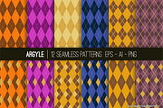 Argyle Digital Paper & Vector Pattern | Creative Market