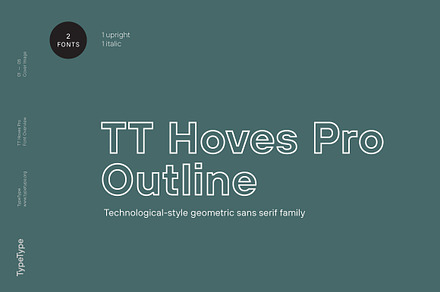 TT Hoves Pro Expanded, a Sans Serif Font by TypeType