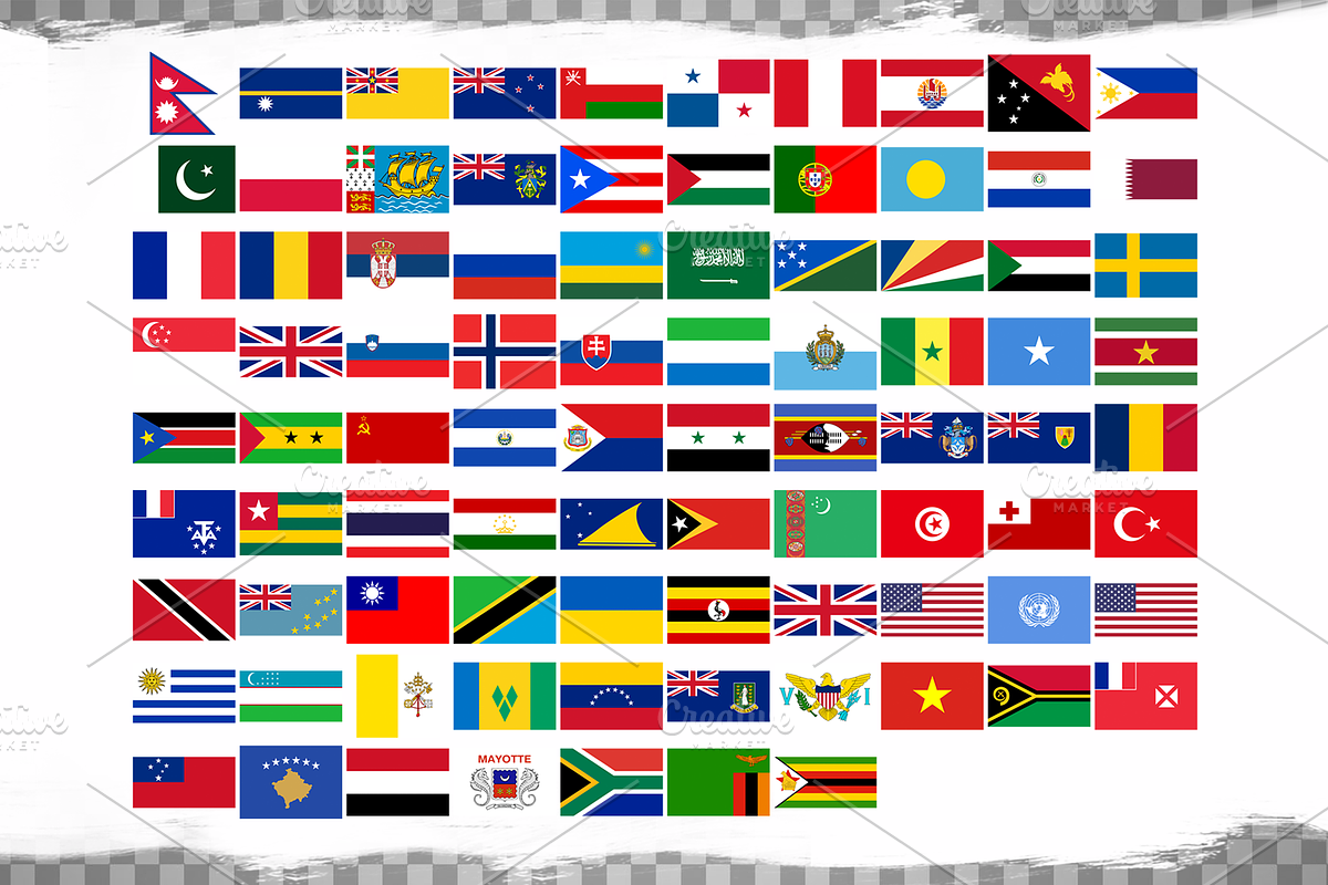 260+ All Country Flags SVG Bundle, an Illustration by DevilVision Store