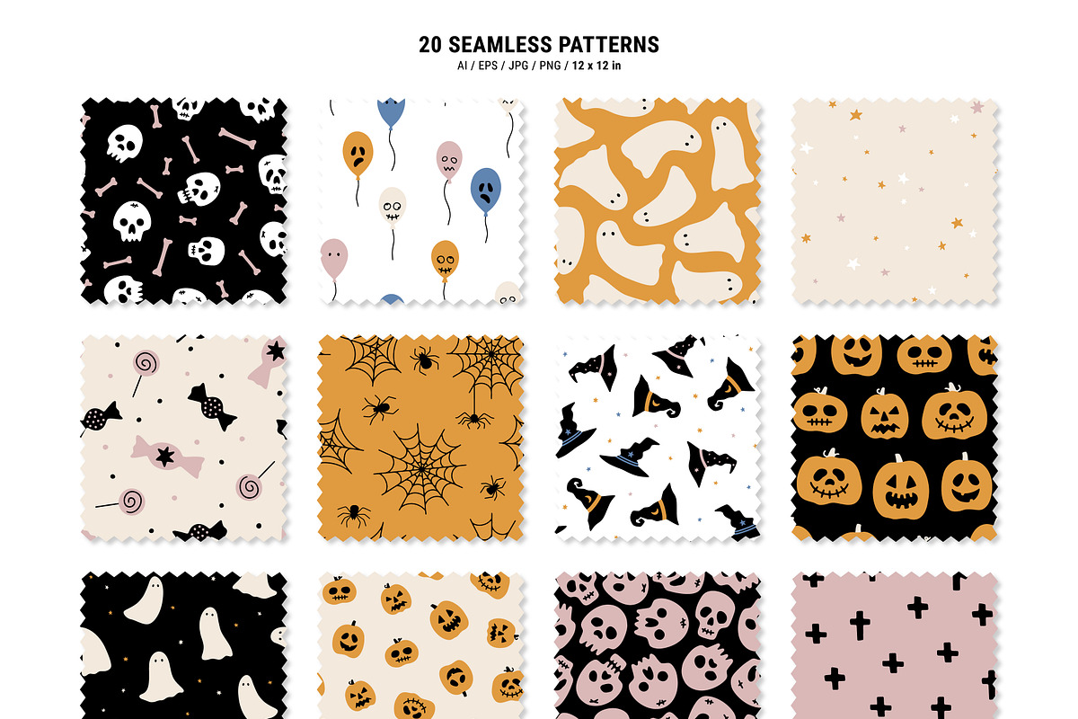 Halloween Night - Cards & Patterns, a Pattern Graphic by simpleblues