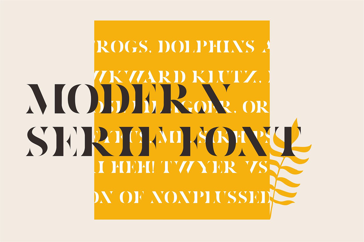 Musa | Modern Serif, a Serif Font by Muntab_Art