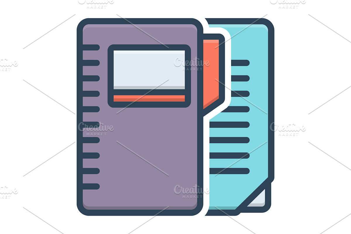 File notebook icon, an Icon by Creative priyanka | Creative Market