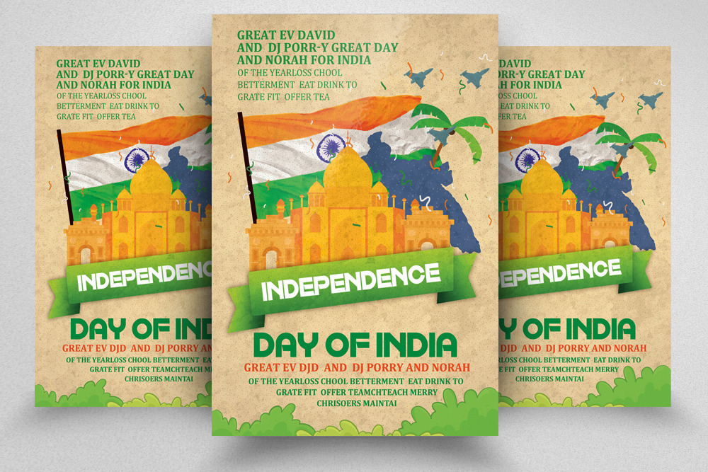 Indian Independence Day Flyer/Poster, a Flyer Template by Psd Templates