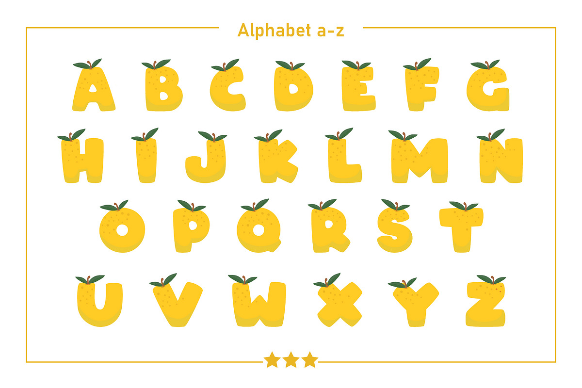 Mango color font, a Font by Fox7 By Rattana