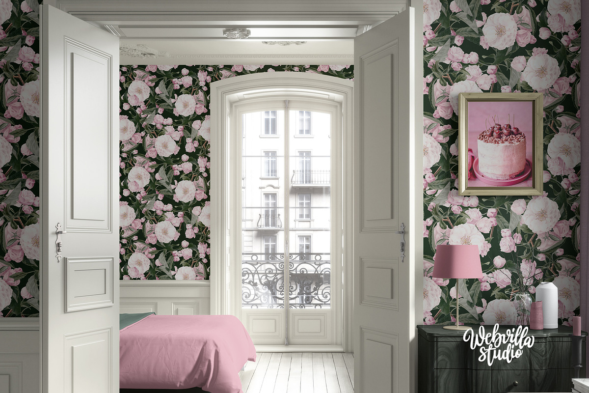 Springtime Bloom Wallpaper, a Wallpaper Graphic by Webvilla Studio