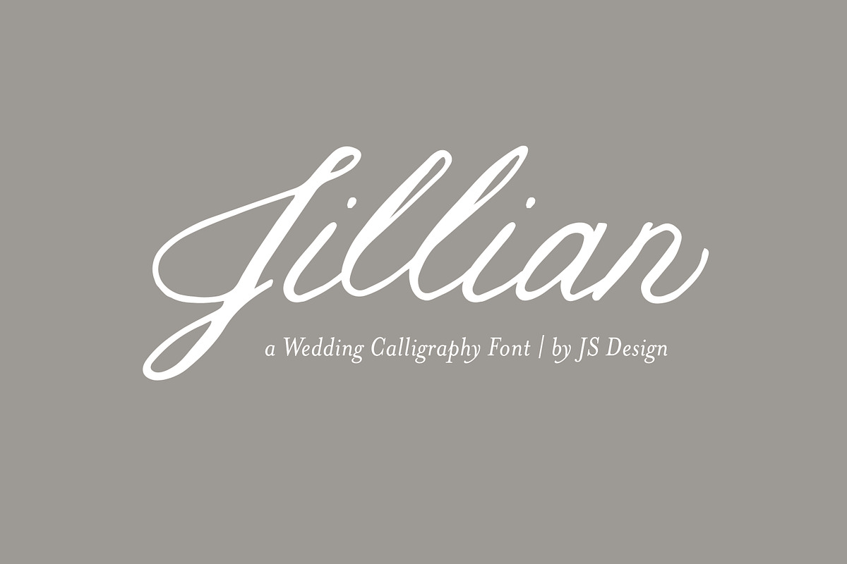 Jillian Wedding Calligraphy Font