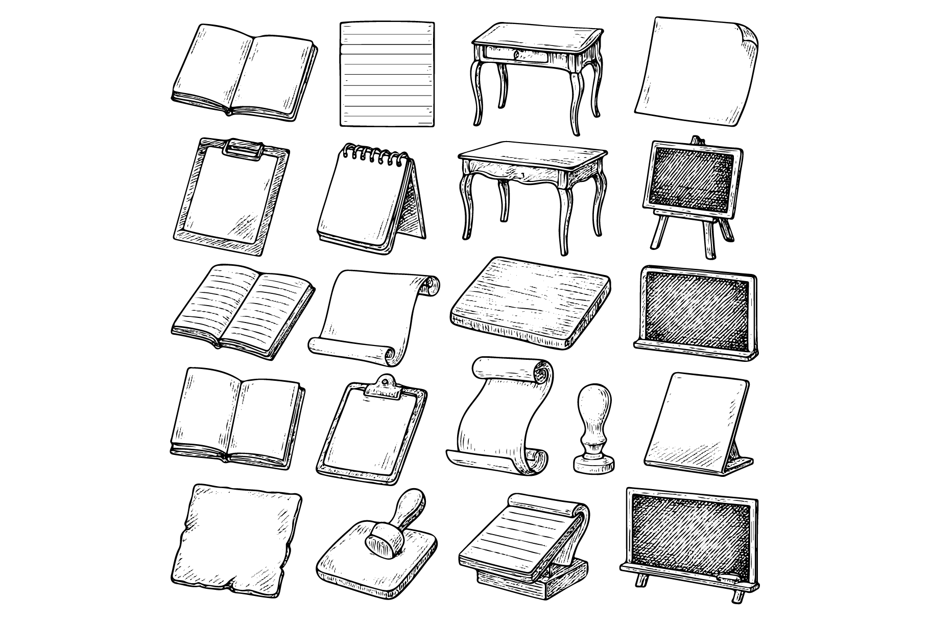 Writing Surfaces Office Supplies, an Object Graphic by RT Studio