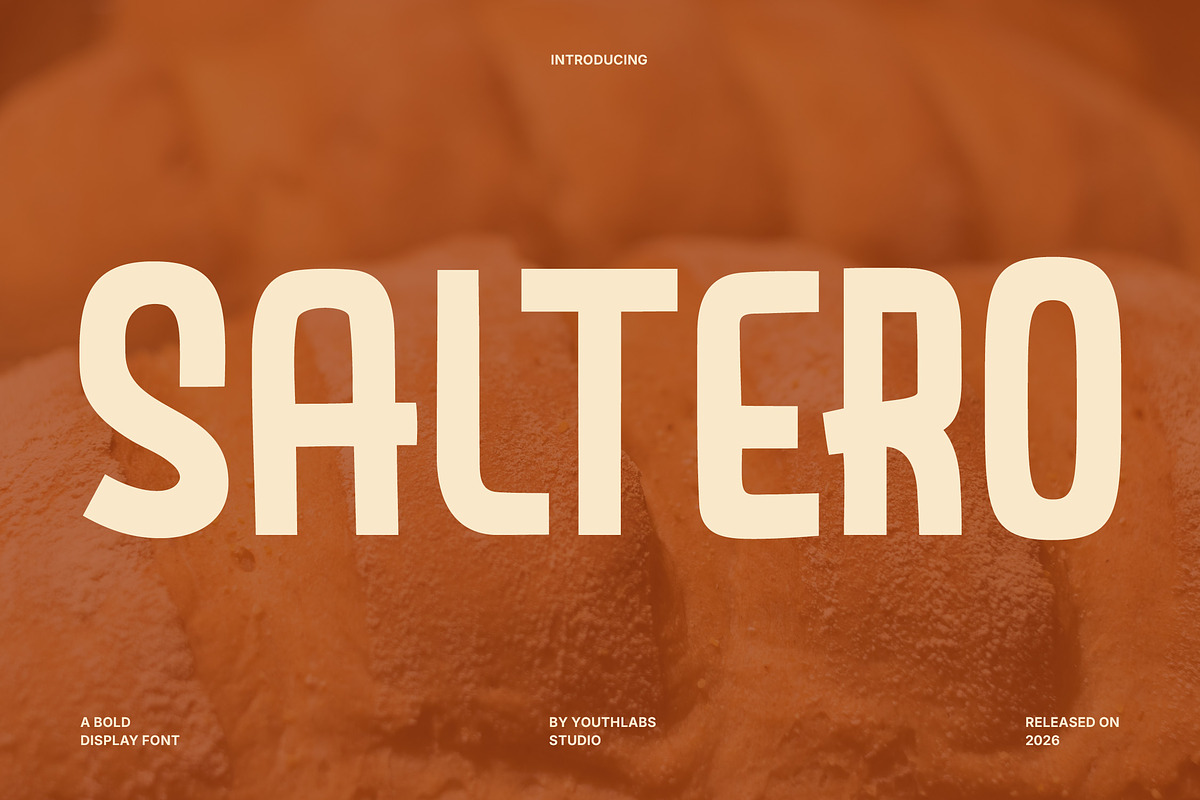 Saltero – Bold Display Font
