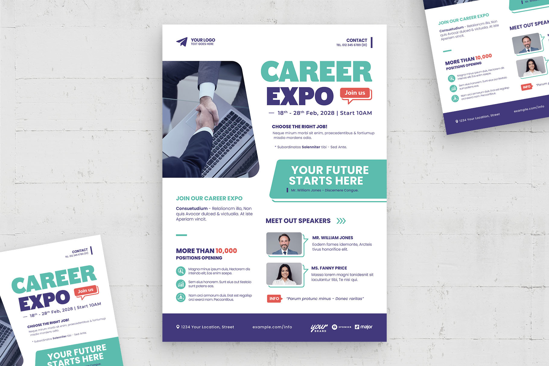 Career Expo Flyer Template, a Flyer Template by BrandPacks