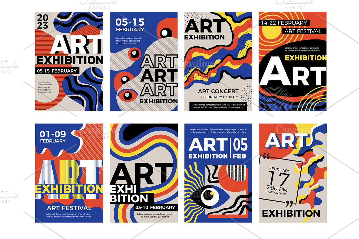 Exhibition placard. Creative ads, a Background Graphic by Onyx