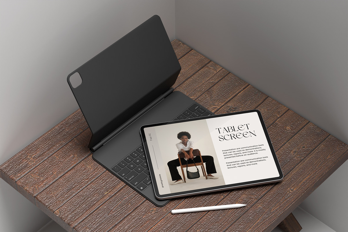 Realistic Laptop and Tablet Mockup