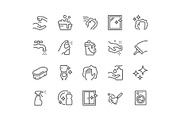 Line Cleaning Icons | Illustrations ~ Creative Market