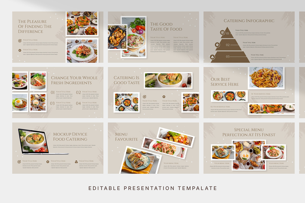 Food Catering - PowerPoint Template