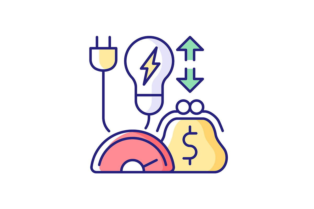 Energy efficiency program icon, an Outline Icon by IMG visuals icons
