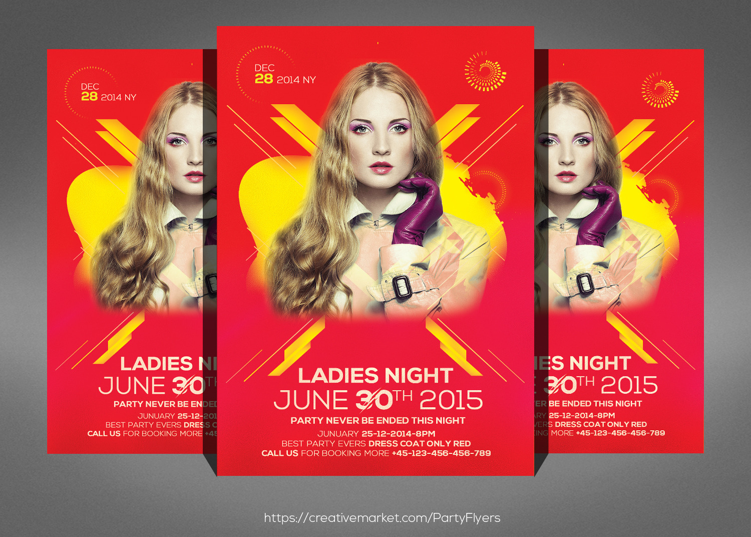 Girl Party Flyer, a Flyer Template by Graphic Templates