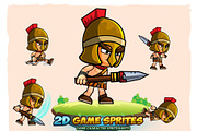 Spartan 2D Game Character Sprites, an Illustration by DionArtworks