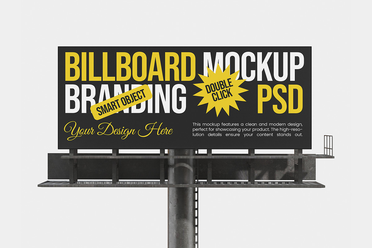 Billboard Mockup, an Advertising Mockup by Unerispace