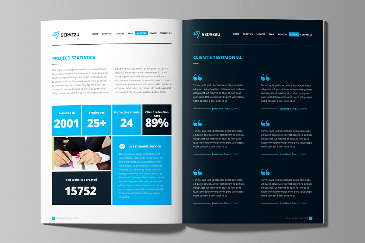 Website Style Brochure Design, a Brochure Template by Layout Design