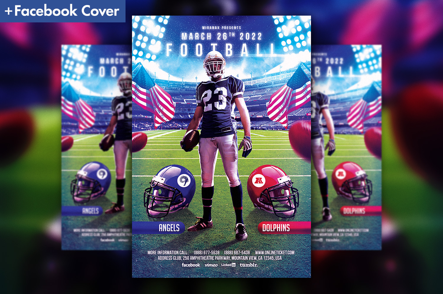 Football Night Flyer Template, a Flyer Template by Hyperpix Productions